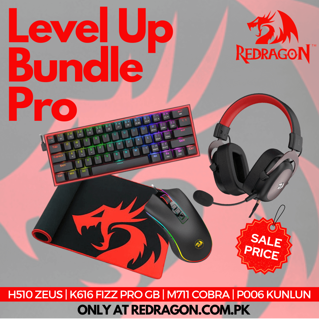 Level Up Pro Bundle - H510 Zeus 2 | K616 Fizz Pro RGB | M711 Cobra | P – Authorized Redragon ...