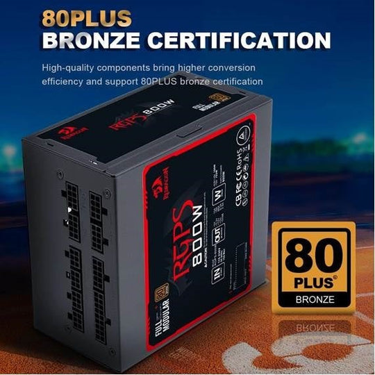 Redragon PS011 800W 80 Plus Bronze Full Modular Gaming PC Power Supply – Authorized Redragon ...
